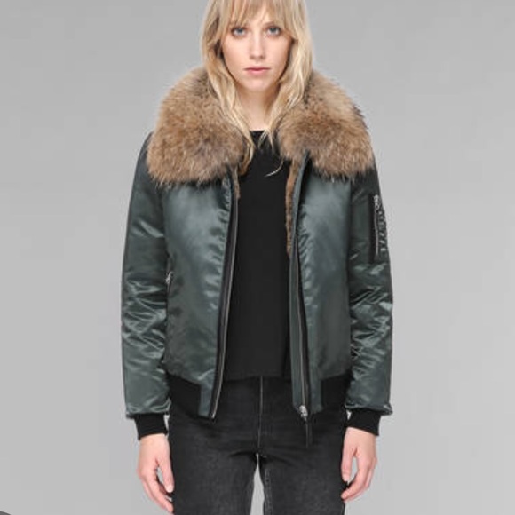 Mackage | Jackets & Coats | Mackage Rellase Genuine Dark Sage Fur ...